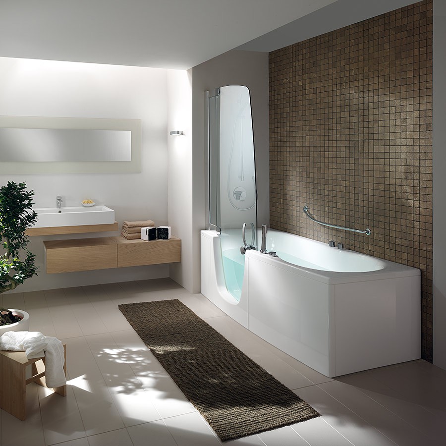 Badekar 382 J og dusj i ett. Made in Italy by Teuco