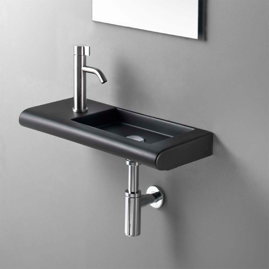 liten svart servant i super vakker design.